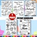 Custom Coloring Page Pack, Digital Personalized Coloring Book, Hand ...