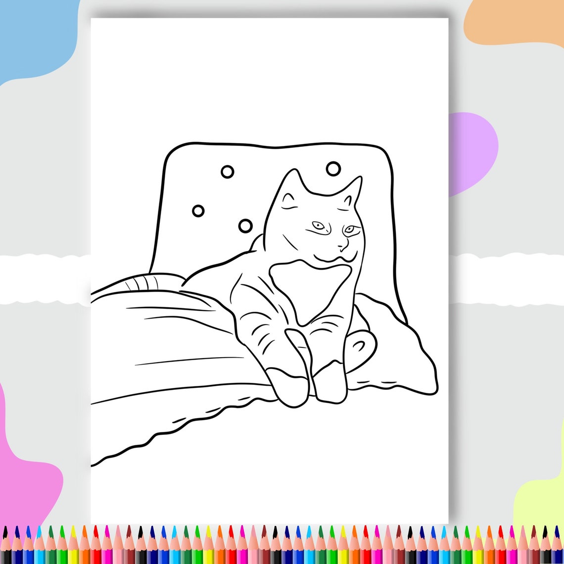 Custom Coloring Page Pack, Digital Personalized Coloring Book, Hand ...