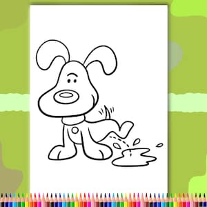 Pooping Animals Coloring Book, Funny Printable Activity (jpeg Download ...