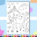5 Cute Unicorn Coloring Pages for Kids Coloring Book for - Etsy