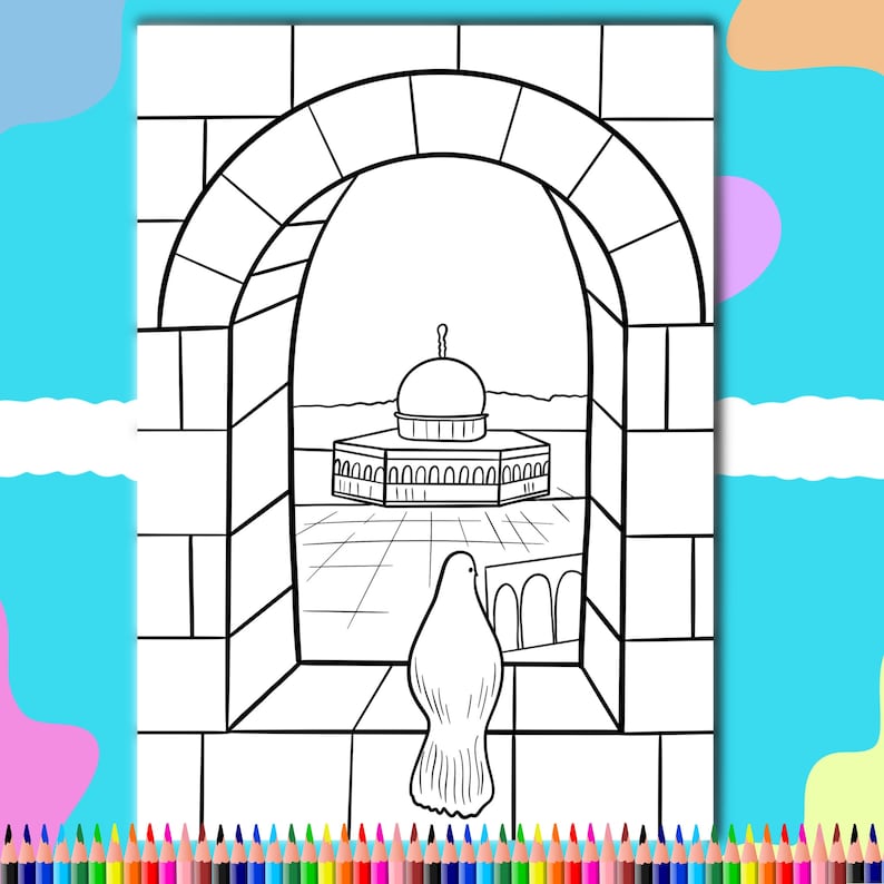 Printable Palestine Jpeg Coloring Pages, Downloadable Digital Palestine ...