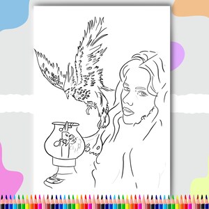 Custom Coloring Page Pack, Digital Personalized Coloring Book, Hand ...