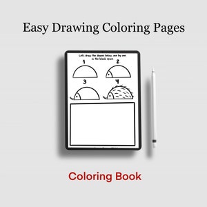 Step by Step Drawing Activity, Easy Coloring Page for Kids, Printable ...