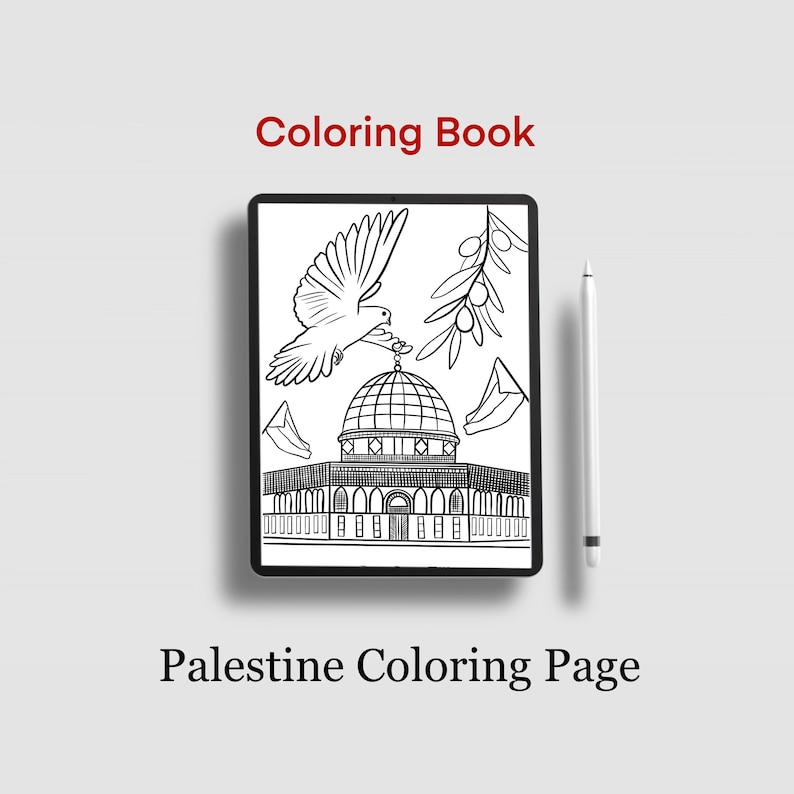 Printable Palestine Coloring Pages, Cultural Art (digital Download) - Etsy