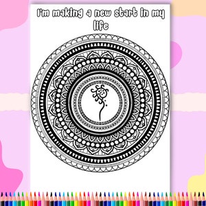 Money Mandala Coloring Page, Mandala Seal Spell, Money Manifestation ...