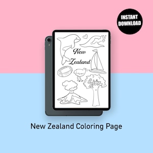 Jpeg New Zealand Coloring Pages, Printable World Culture Coloring Book ...