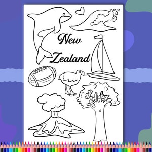 Jpeg New Zealand Coloring Pages, Printable World Culture Coloring Book ...