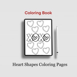 Printable Jpeg Heart Coloring Pages, Downloadable Valentine's Day ...
