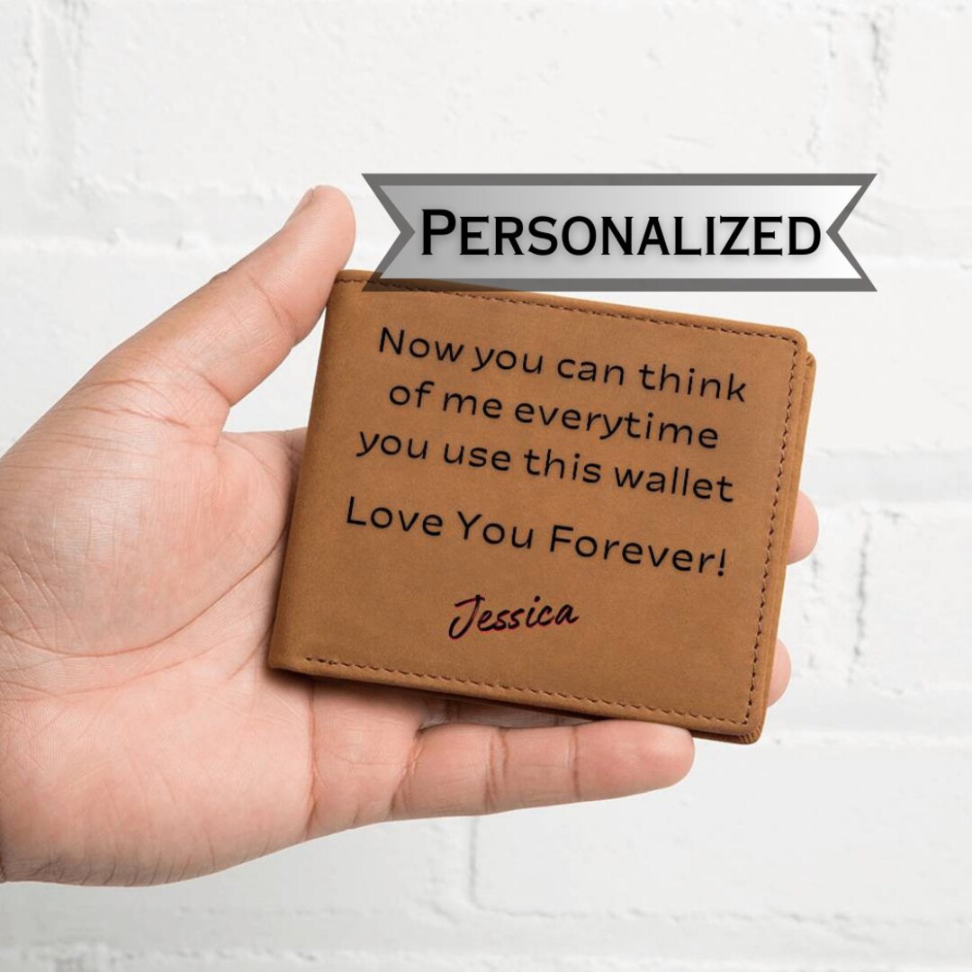 The Reminder Wallet, Funny Personalized Leather Wallet for Him,men's ...