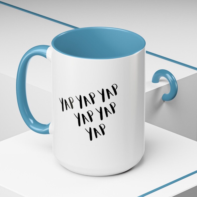 The Yap Yap Yap Coffee Mug, Sarcastic Funny Meme Cup, Gag Gift Coworker ...