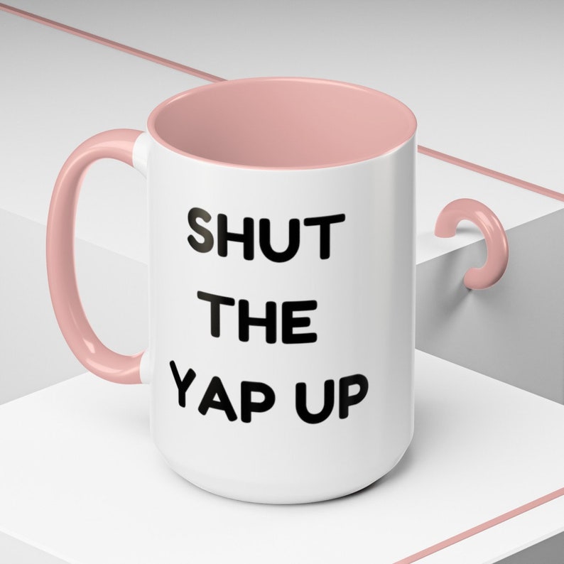 Shut the Yap up Coffee Mug, Funny Sarcastic Coffee Cup, Gag Gift Coworker, Professional Yapper ...
