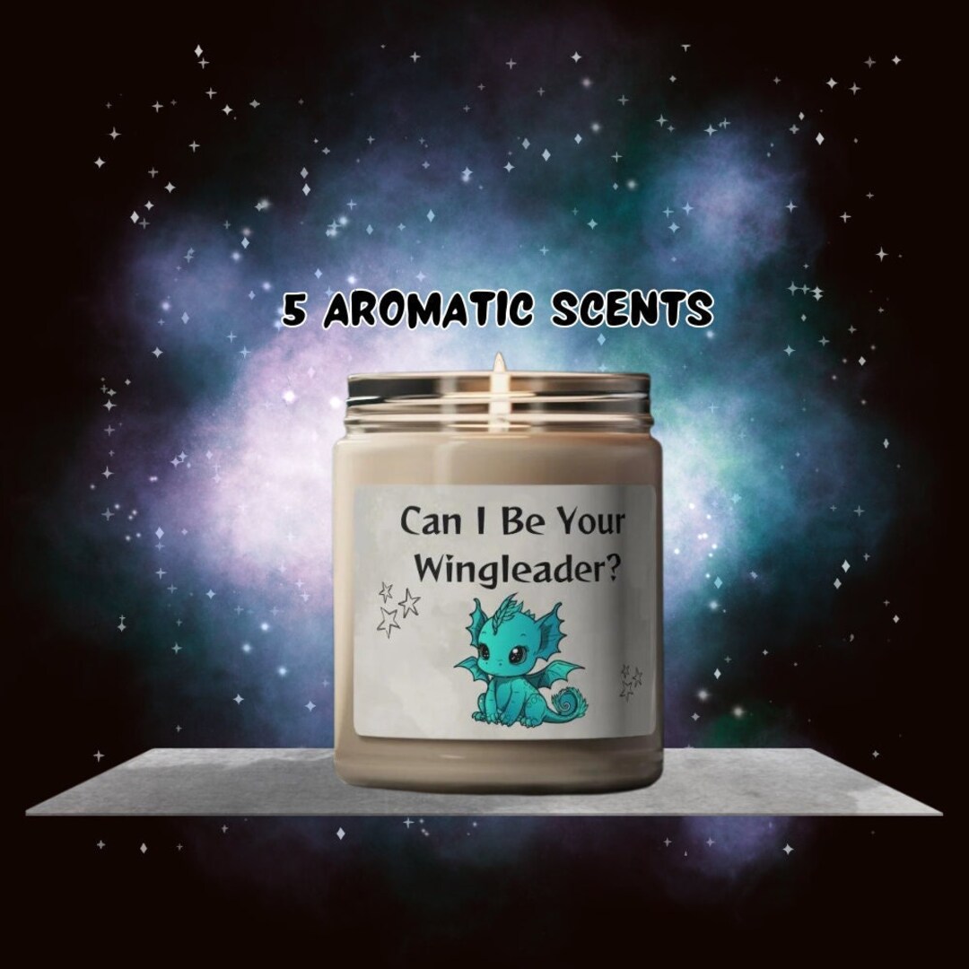 Can I Be Your Wingleader? Baby Dragon, Cute Candle, 9oz Gift, Aromatic ...