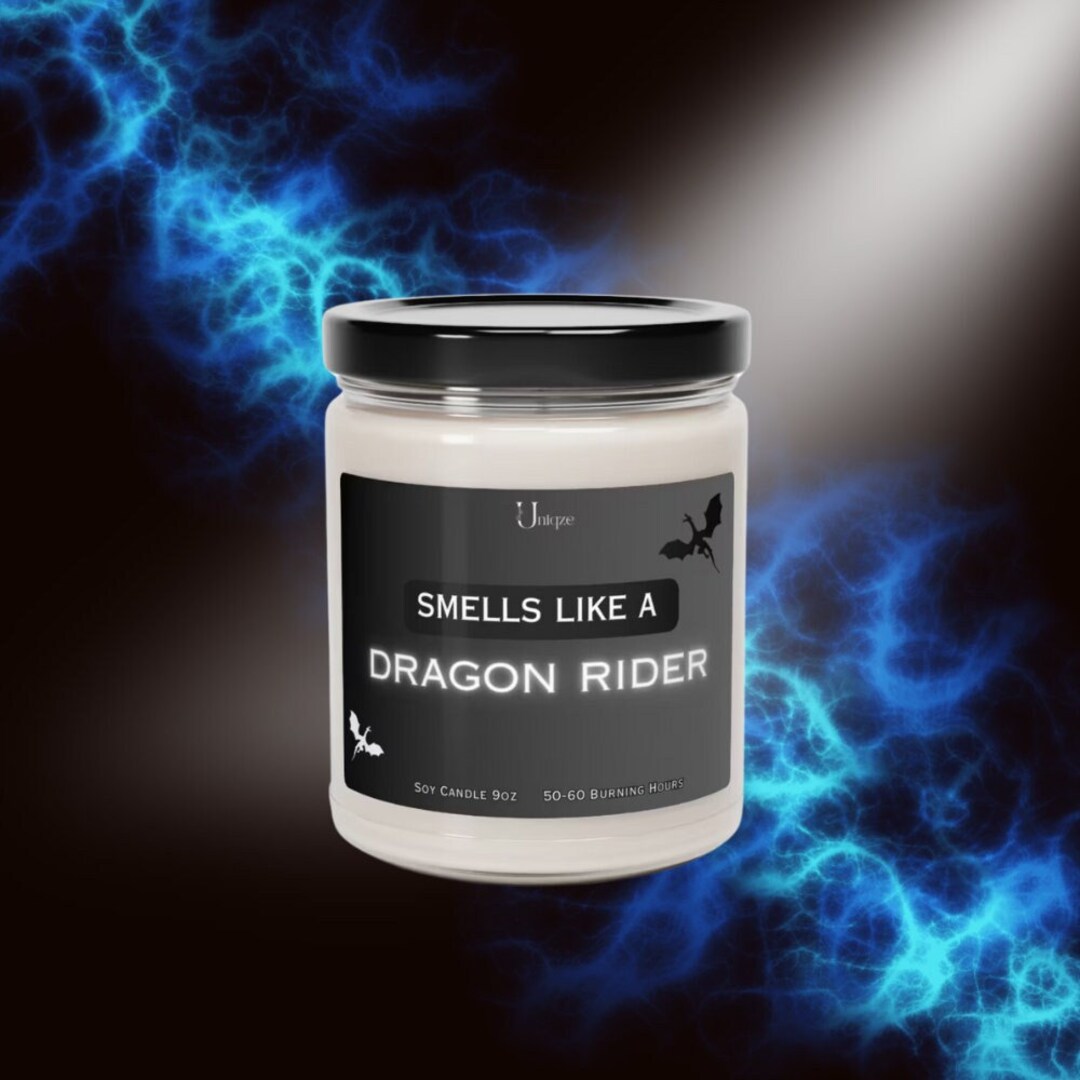 Smells Like a Dragon Rider, Scented Soy Candle, 9oz, Dragon Candle ...