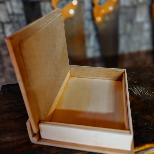 Wooden Book Storage Box - Etsy