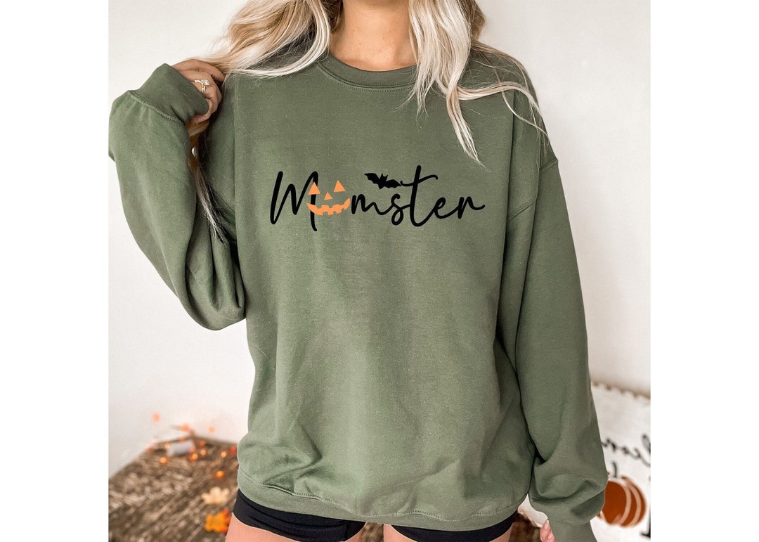 Momster Halloween Sweatshirt, Momster Shirt, Halloween Shirts for Women ...