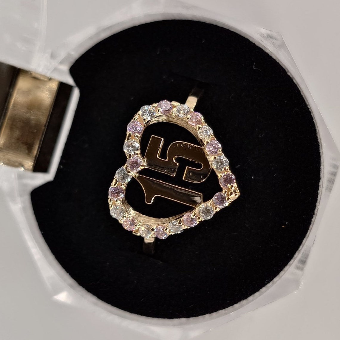 Oro Solido Anillo De Quinceañera Sweet Sixteen Solid Gold Ring - Etsy