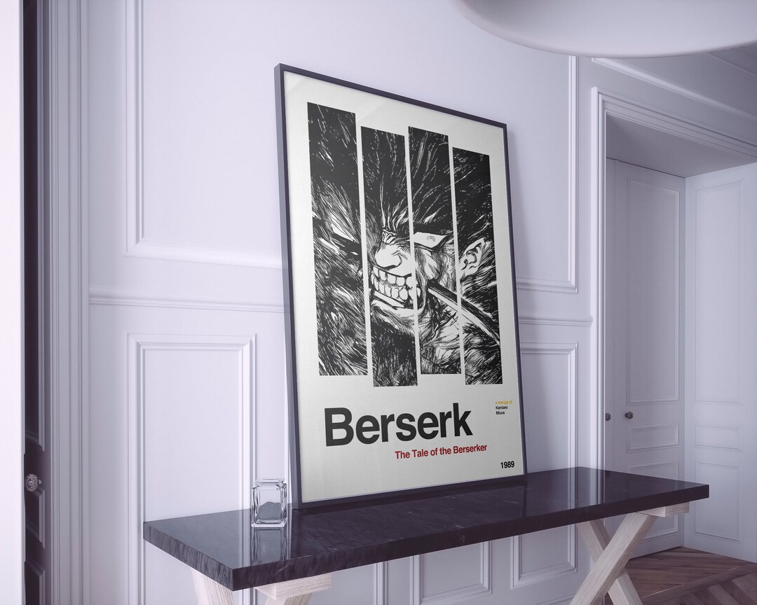 Berserk Poster Berserk Guts Print Anime Poster Anime Manga Art Print ...