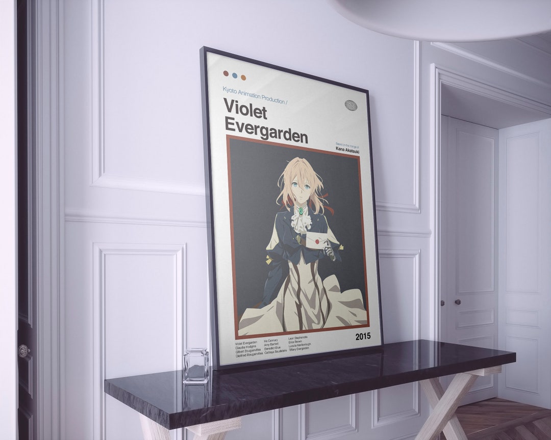 Violet Evergarden Poster Violet Evergarden Print Film Poster Vintage ...