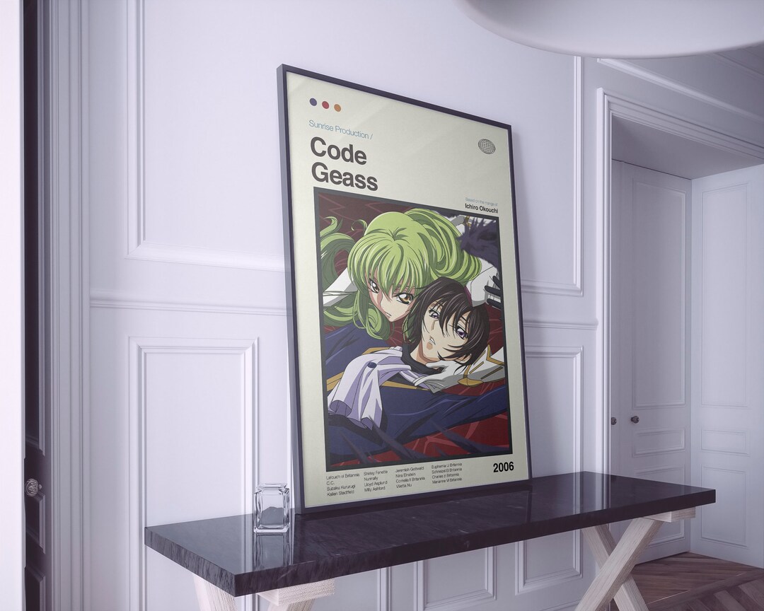 Code Geass Poster Code Geass Print Anime Poster Anime Manga Art Print ...