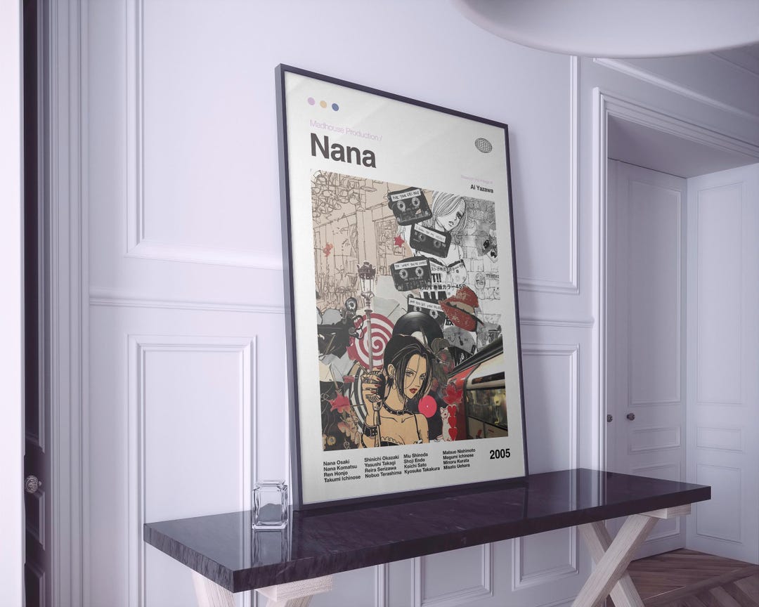 Nana Poster NANA Print Anime Poster Anime Manga Art Print Minimalist ...