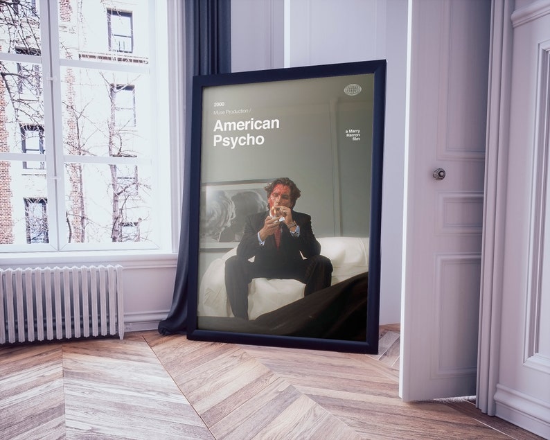 American Psycho Poster American Psycho Print Film Poster Vintage Retro ...