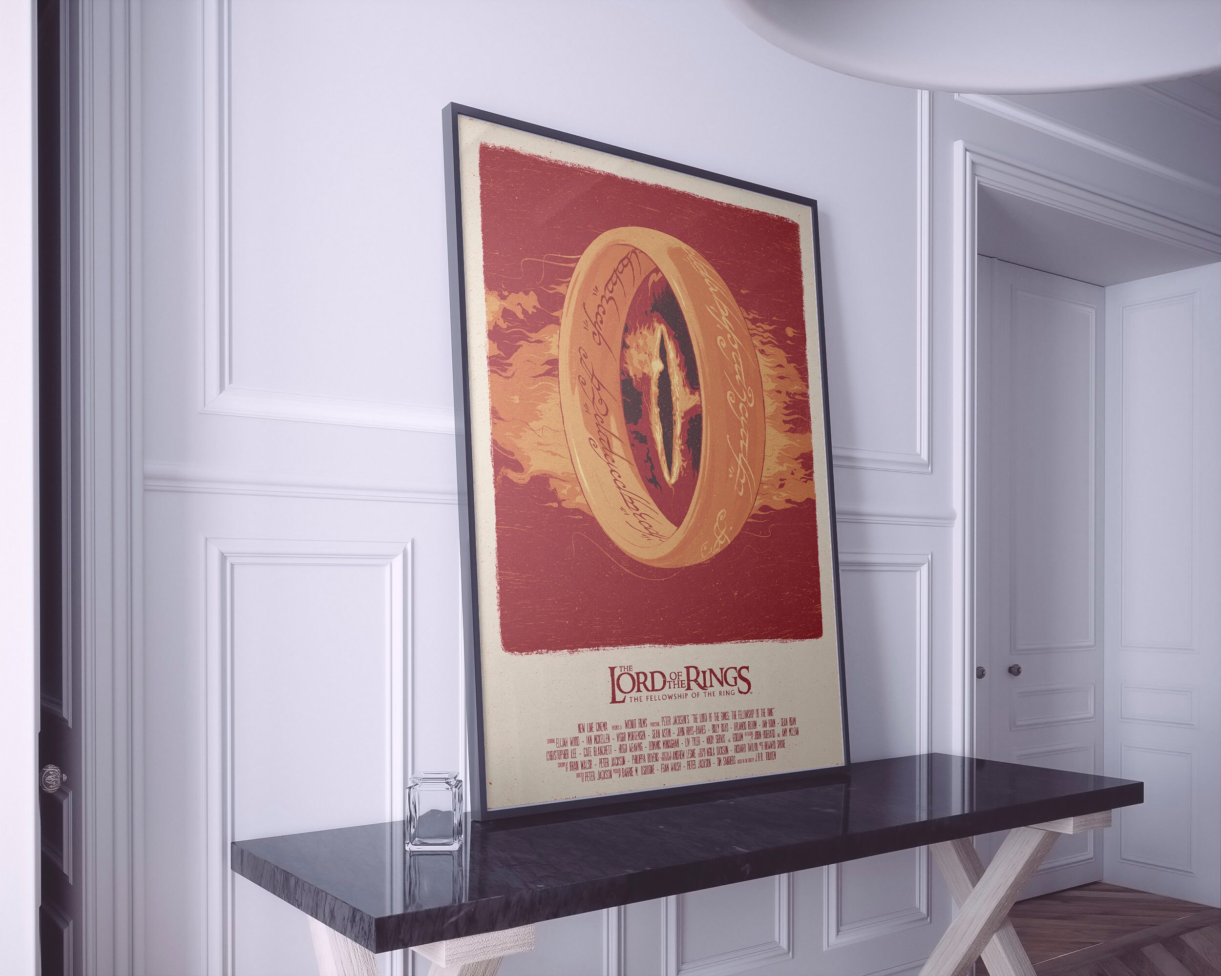 The Lord of the Rings Poster LOTR Print Film Poster Vintage Retro Art ...