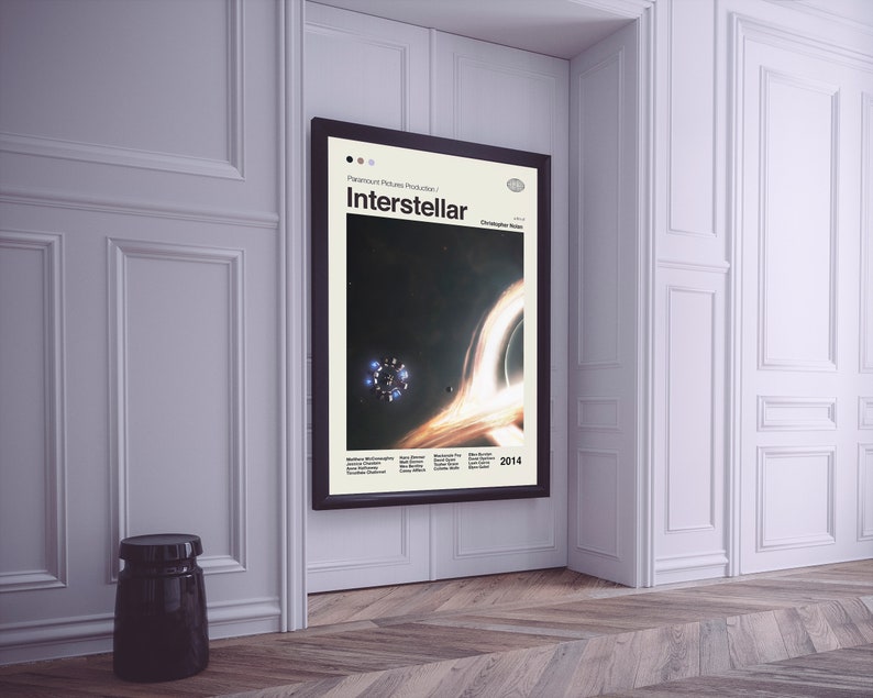Interstellar Movie Poster Interstellar Print Film Poster Retro Art ...