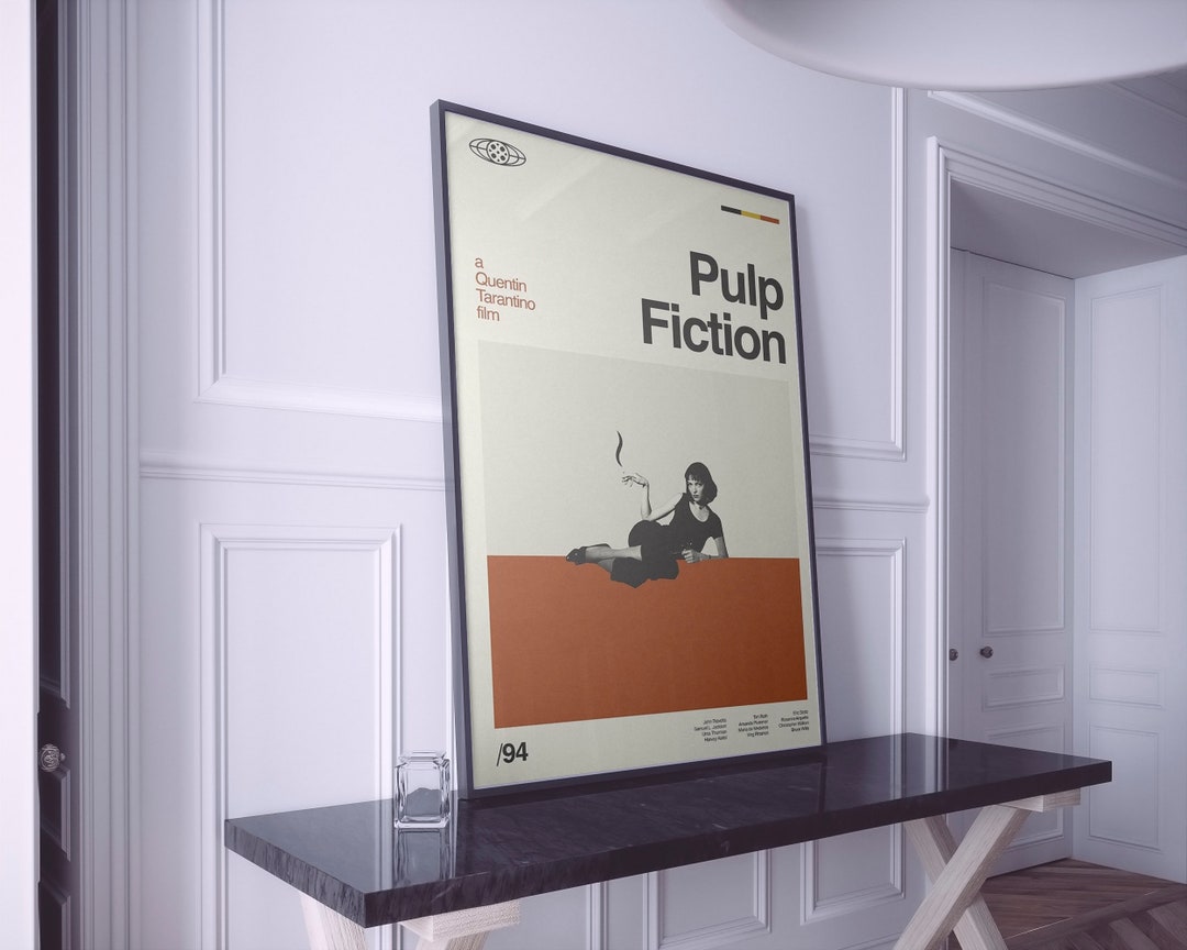 Pulp Fiction Poster Uma Thurman Print Film Poster Vintage Retro Art ...