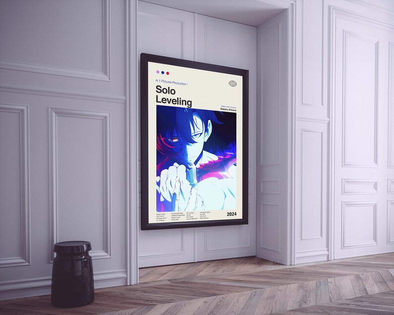 Solo Leveling Poster Solo Leveling Print Anime Poster Anime Manga Art ...
