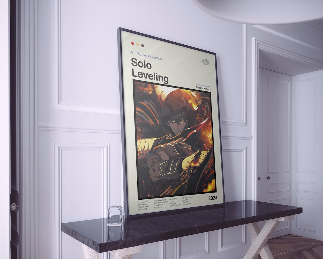Solo Leveling Poster Solo Leveling Print Anime Poster Anime Manga Art ...