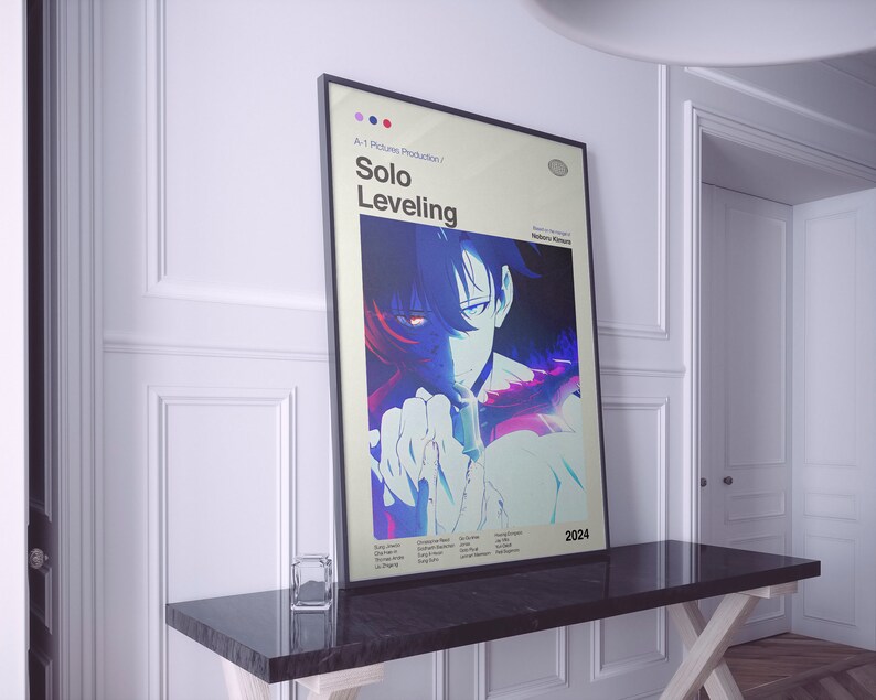 Solo Leveling Poster Solo Leveling Print Anime Poster Anime Manga Art ...