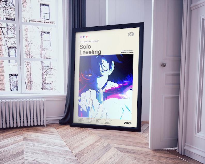 Solo Leveling Poster Solo Leveling Print Anime Poster Anime Manga Art ...