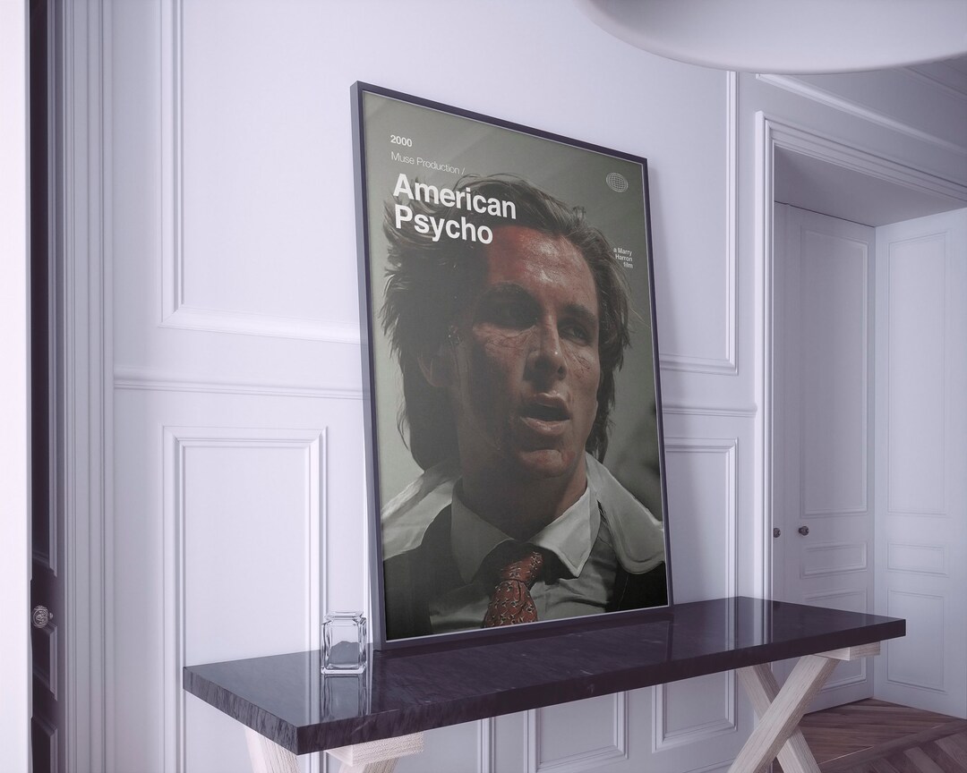 American Psycho Poster American Psycho Print Film Poster Vintage Retro ...