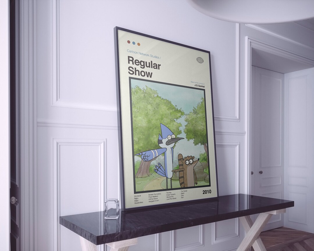 Regular Show Poster Regular Show Print TV Series Poster Vintage Retro ...