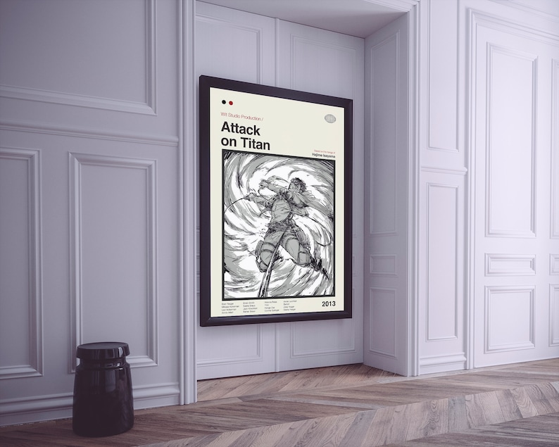 Attack on Titan Poster AOT Anime Print Film Poster Vintage Retro Art ...