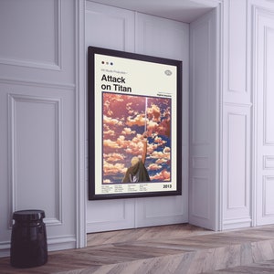 Attack on Titan Poster AOT Anime Print Film Poster Vintage Retro Art ...