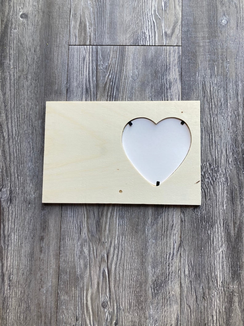 Customizable Heart Shape Frame - Etsy