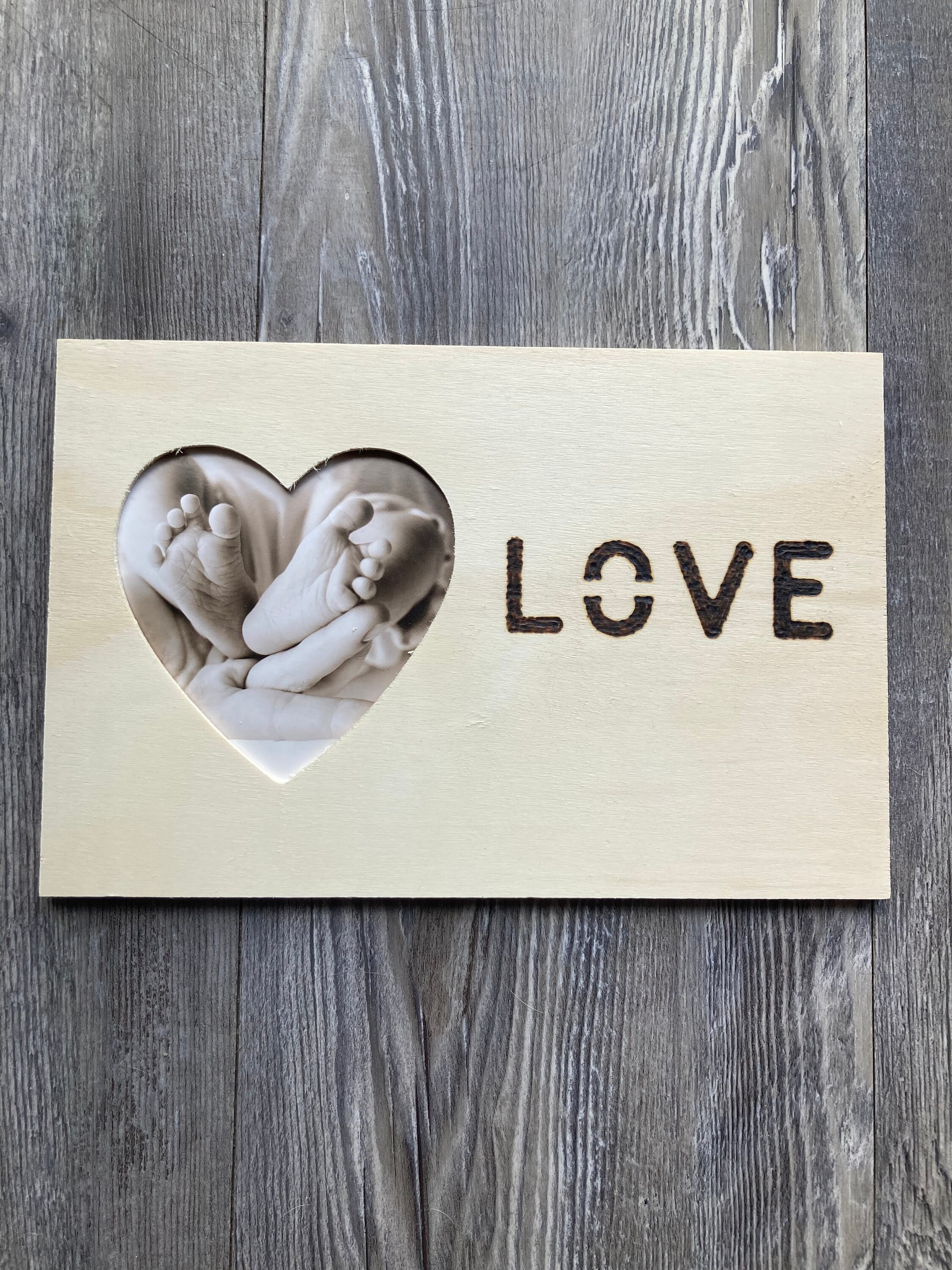 Customizable Heart Shape Frame - Etsy