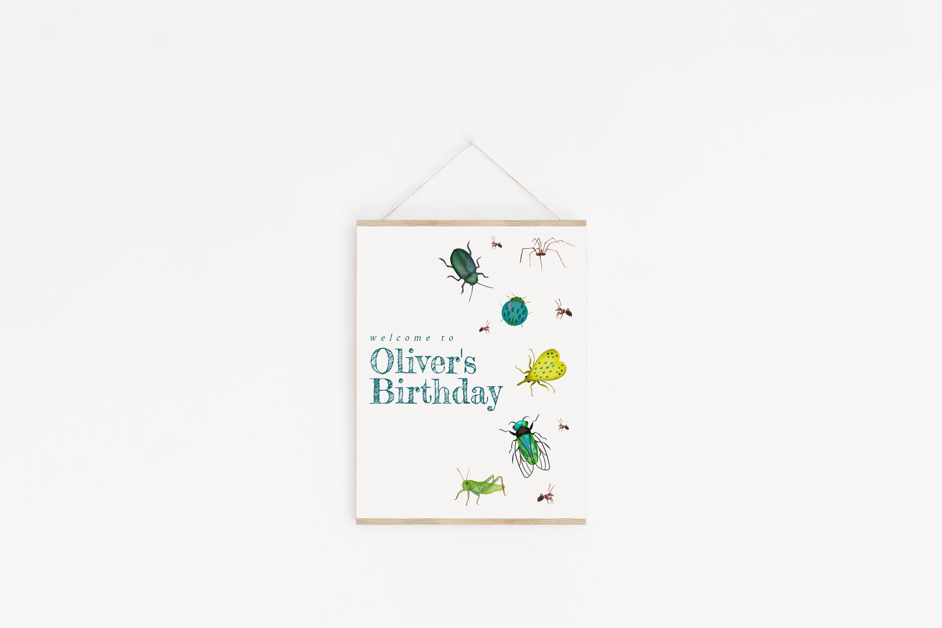 Editable Insect Birthday Welcome Sign Bugging Out Birthday Instant ...