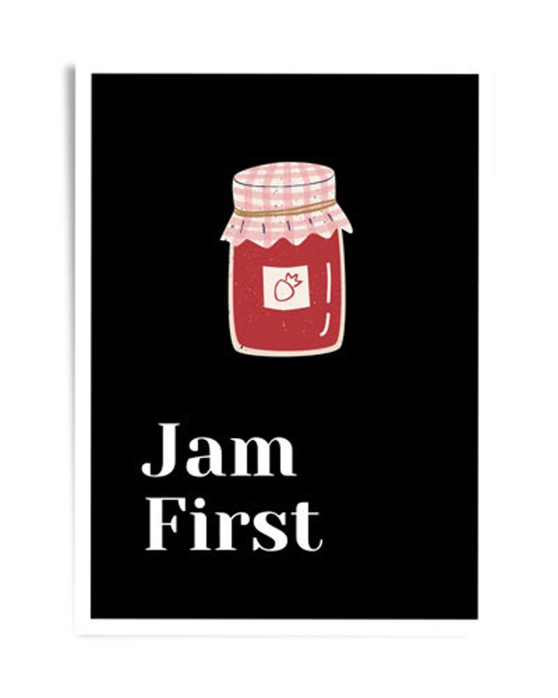 Jam First Cornish Poster Made for Fun - Etsy