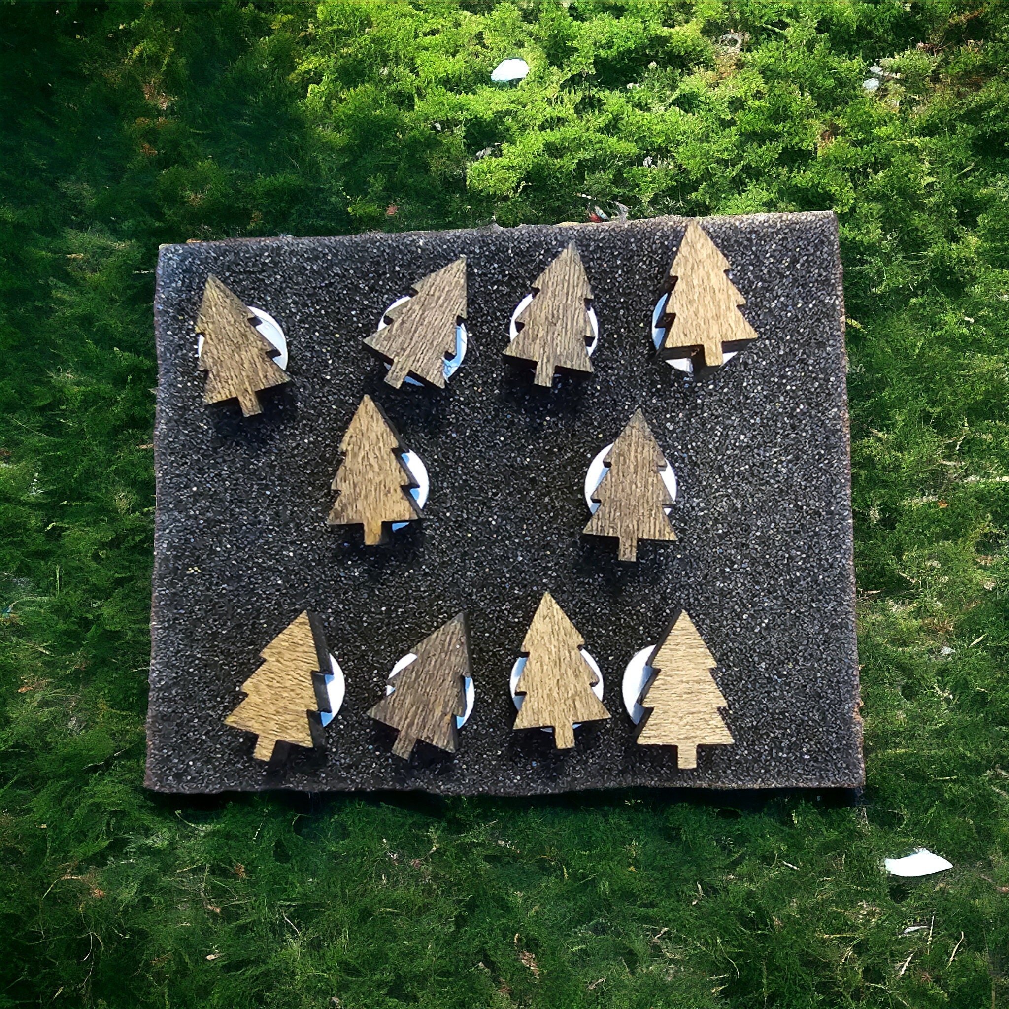 Wooden Push Pins, Tree Push Pines, Pine Tree Push Pins, Pawprint Push ...
