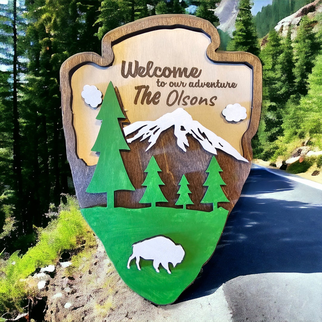 National Park Arrow Head Sign, National Park Sign, National Parks ...