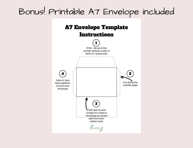 Printable Taurus Birthday Card & Envelope Template Included - Etsy