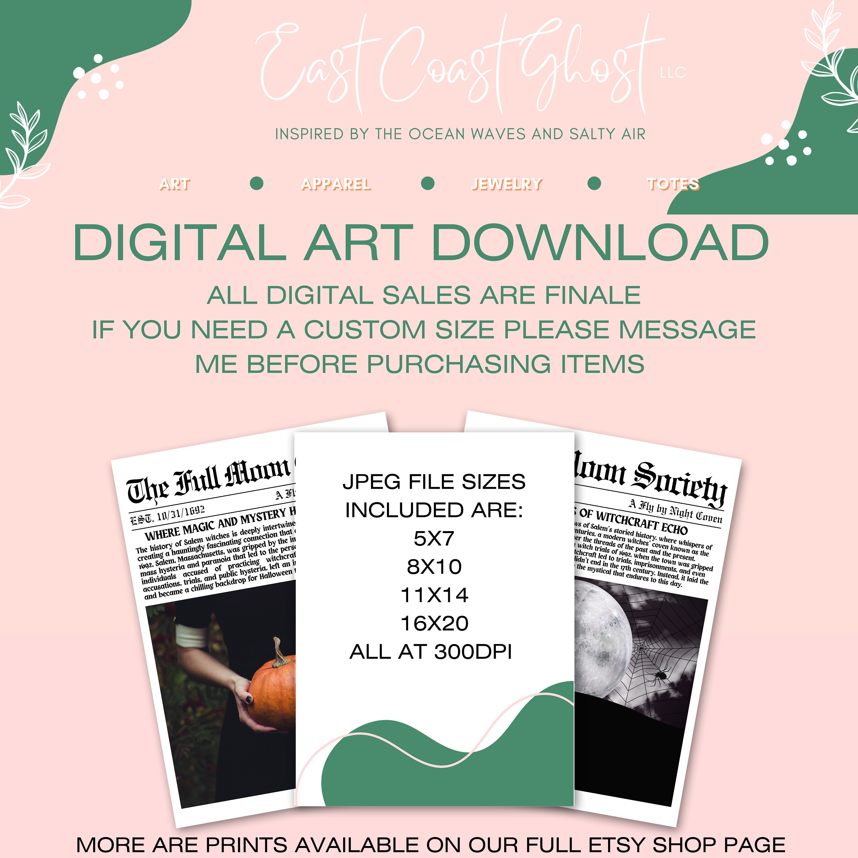 Coastal Beach Newspaper Print, Beachy Wall Art Print, Retro Wall Art ...