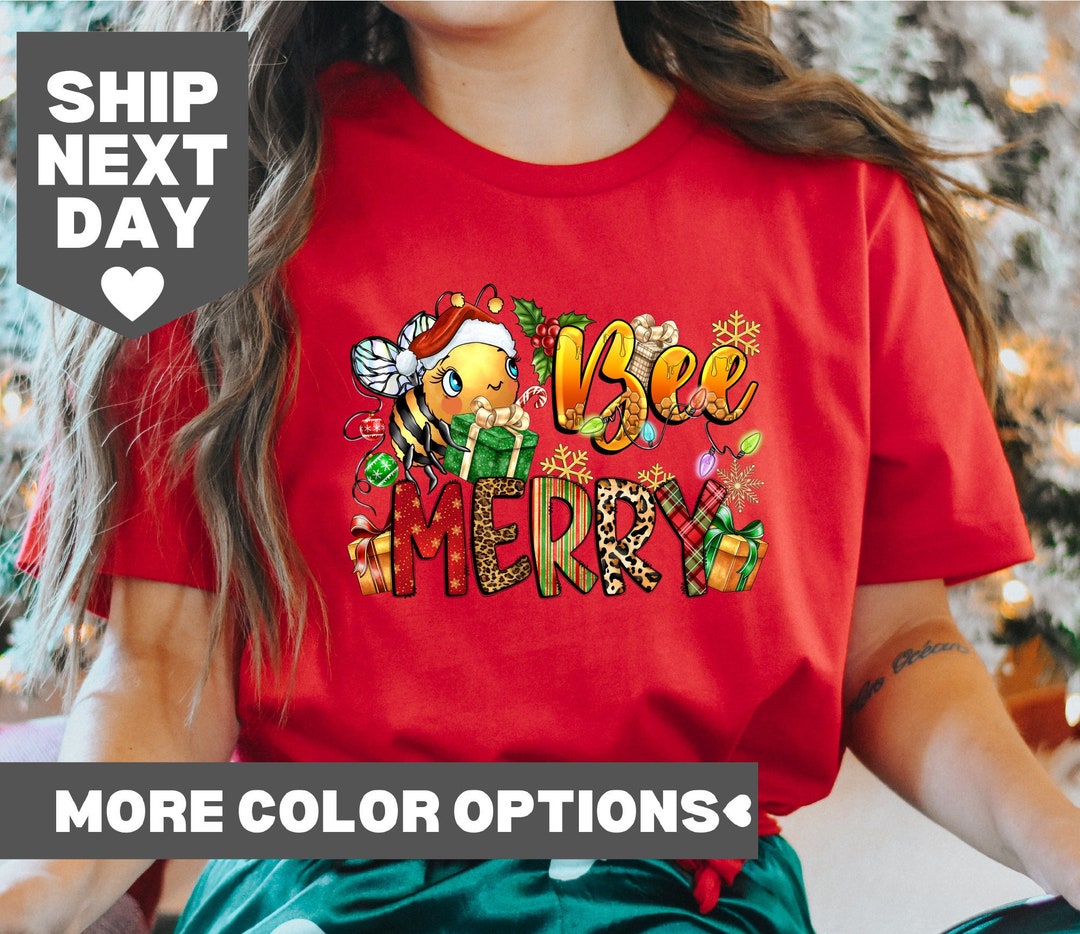 Bee Lover Shirt, Christmas Bee Shirt, Bee Lover Gift for Christmas ...