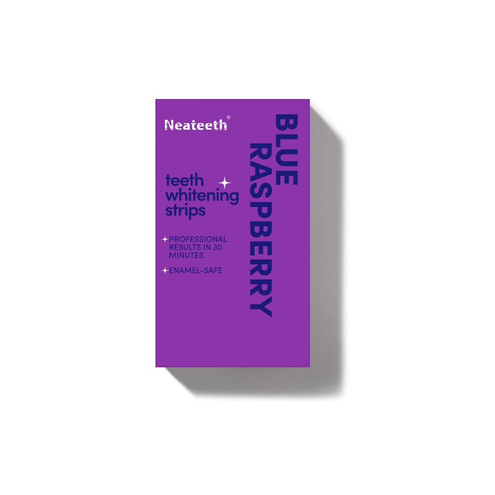 Blue Raspberry Flavoured PAP Teeth Whitening Strips, Non-sensitive ...