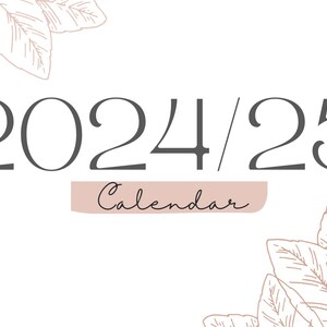 Calendar, Planner, School Year Calendar, 2024-2025 Calendar, 24-25 ...