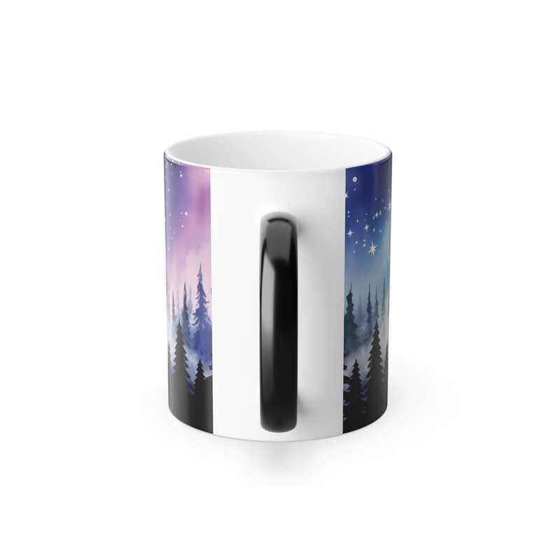 Color Changing Moon Coffee Mug, Northern Lights Celestial Moon Color ...