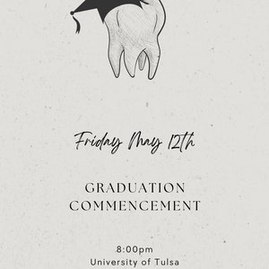 Dental Graduation Invitation Template - Etsy