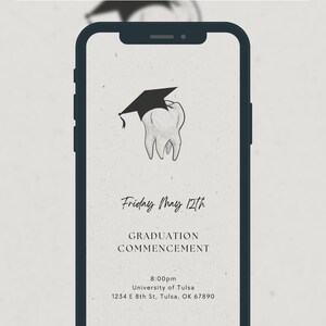 Dental Graduation Invitation Template - Etsy